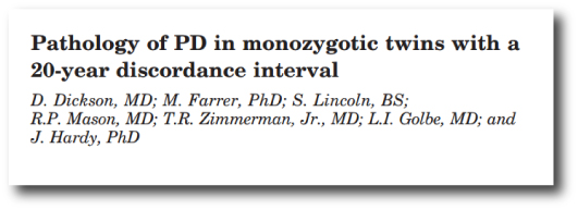 Identical twins and Parkinson’s disease – The Science of Parkinson's