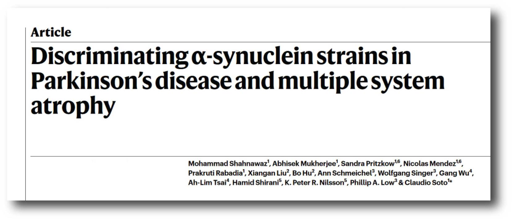 Differentiating PD from MSA – The Science of Parkinson's
