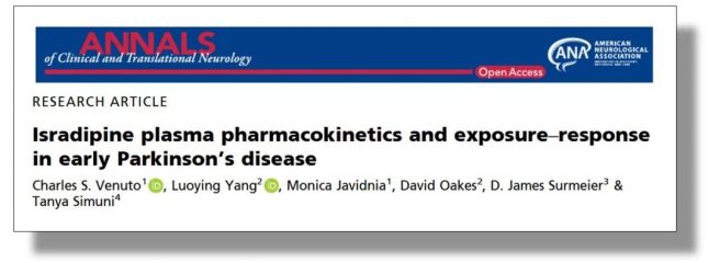 Isradipine: Posthoc analysis – The Science of Parkinson's
